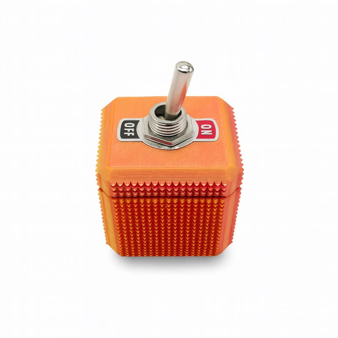 Toggle Switch Clicker Cube – 3D Printed ON/OFF Metal Lever Fidget Toy ...