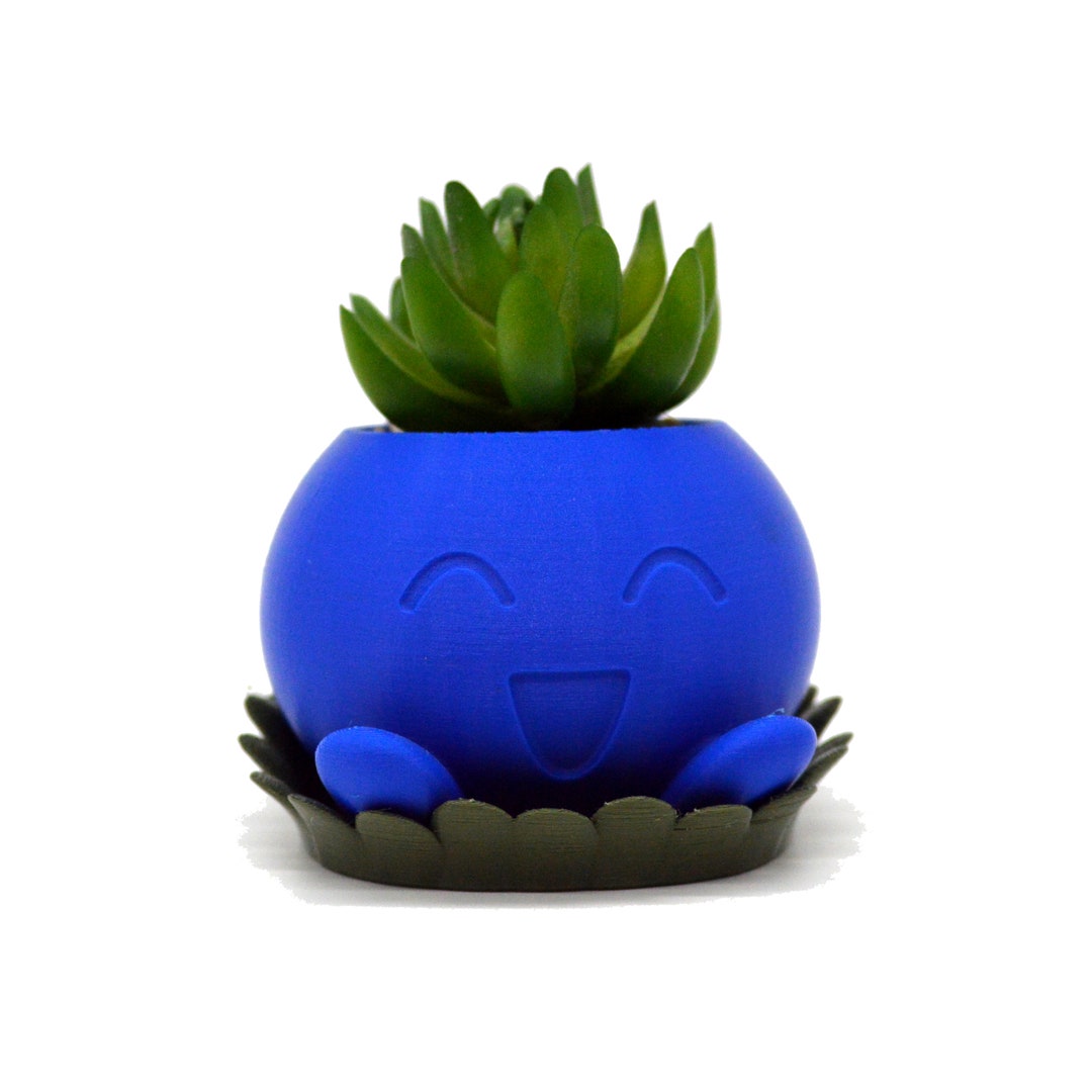 Oddish Planter Pot - 3D Printed Pokemon Themed Indoor Garden Accessory ...