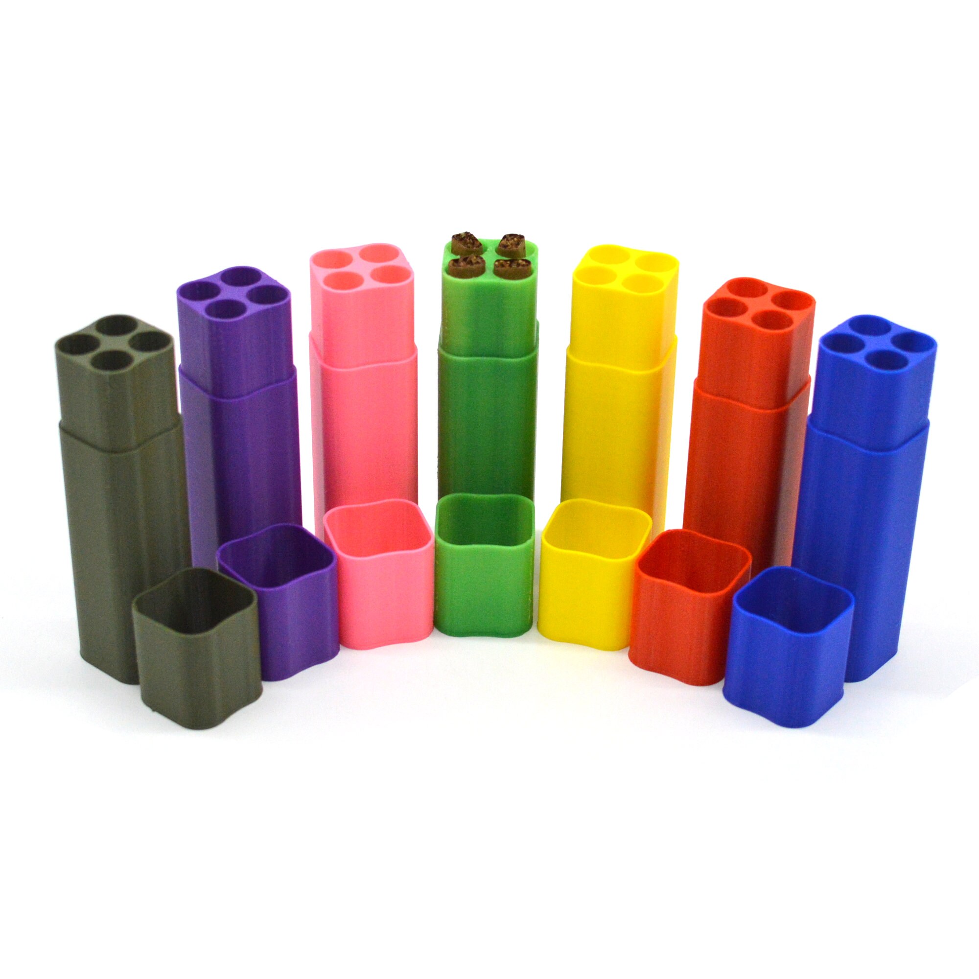 Slim 4 Way Doob Tube 3D Printed Container for Tobacco Wraps - Etsy