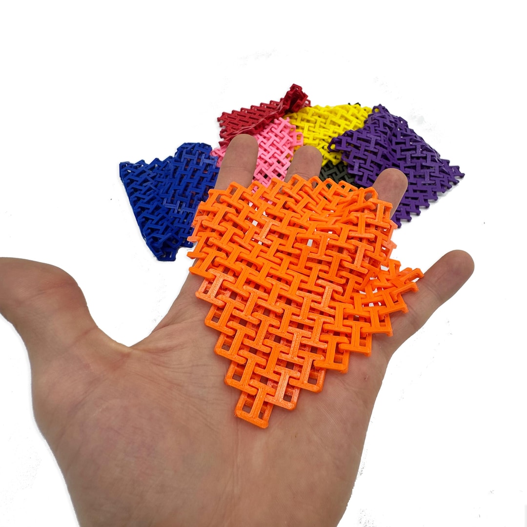 Mesh Fabric Sensory 3d Printed Toy Tactile Fabric Square For Stress