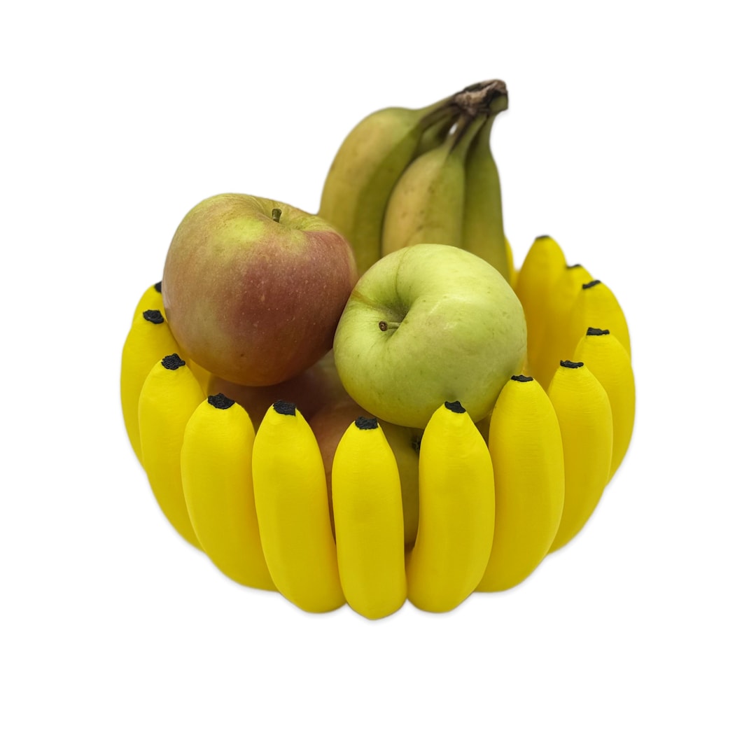 Banana Bowl - 3D Printed Fruit Holder, Fun and Unique Home Decor for ...