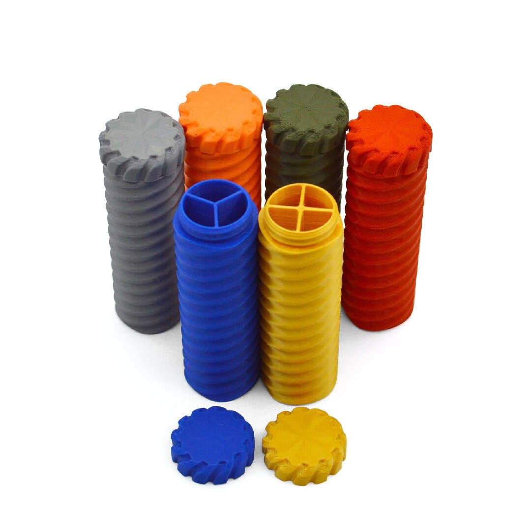 Spiral Doob Tube 3 & 4 Way 3D Printed Storage Container Accessory - Etsy