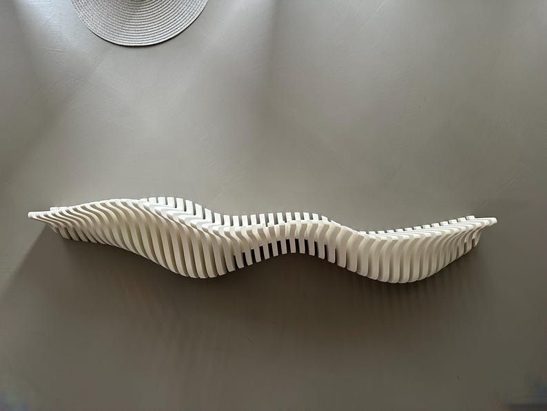 Dyno wave Shelf – Symmetric Curved Shelves With Concealed Screws - Etsy