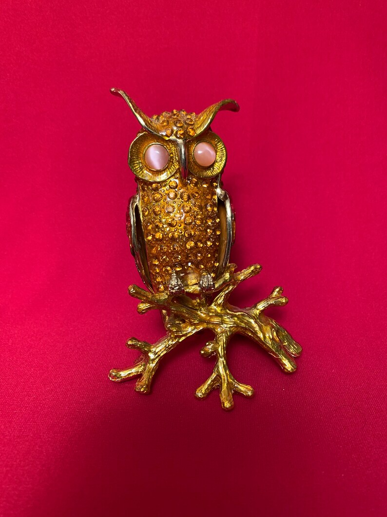 Bejeweled Owl Trinket Box - Etsy