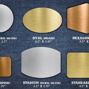 CUSTOM RANCH BRAND Belt Buckle- Solid Metal- Copper, Brass, Nickel ...