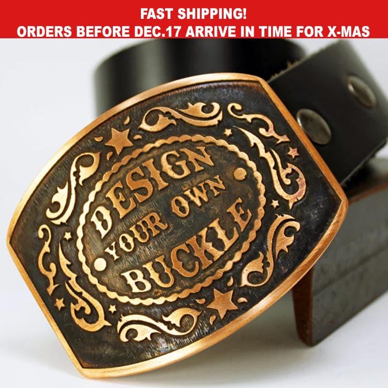 Rodeo Belt and Buckle - Etsy