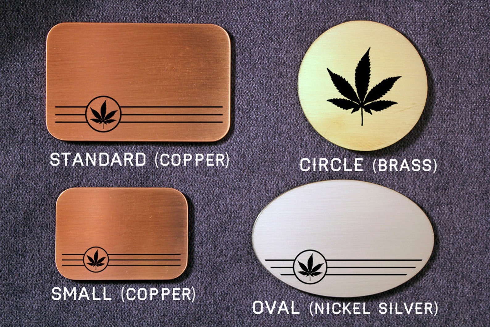 Pot Leaf Marijuana Belt Buckle SOLID METAL Choose Copper | Etsy