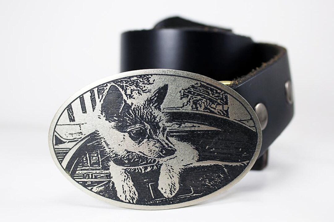 Custom Dog Photo Belt Buckle: Solid Metal, Personalized Pet Portrait - Etsy