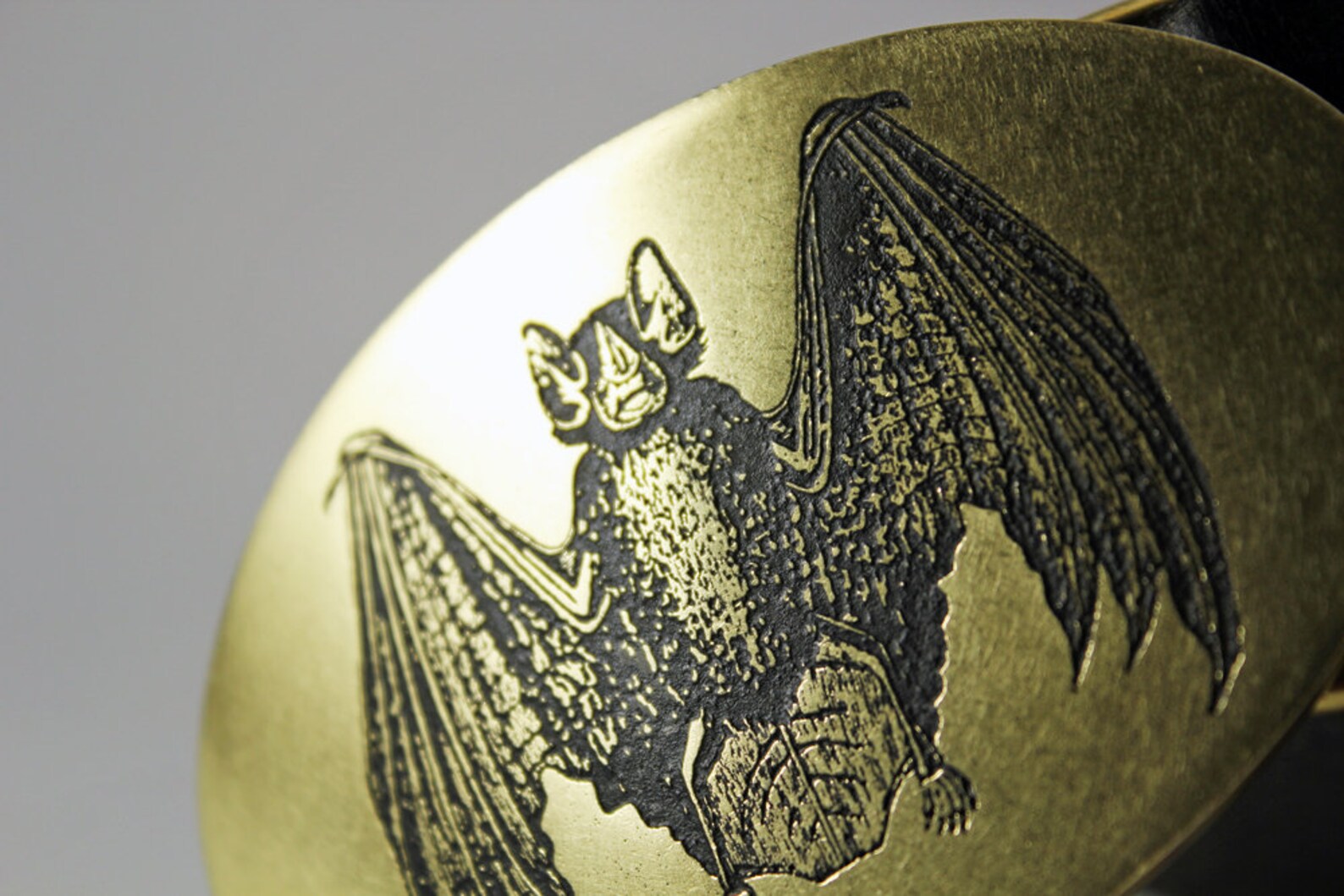 Bat Belt Buckle SOLID METAL Choose Copper Brass Nickel - Etsy