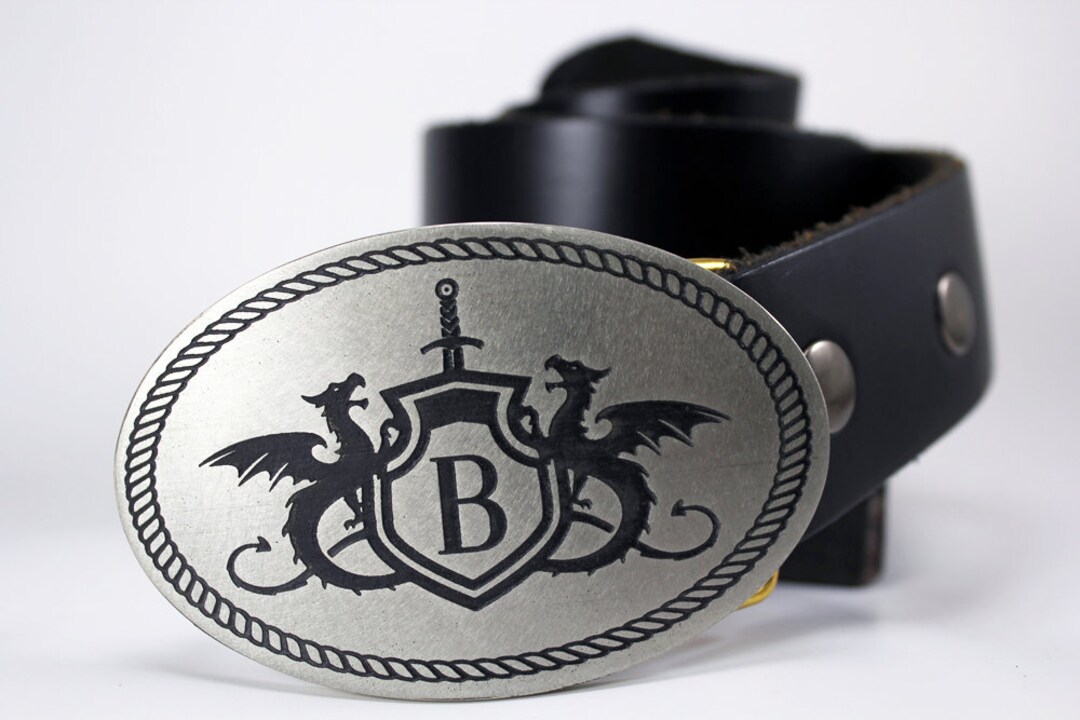 DESIGN Your Own FAMILY CREST Custom Belt Buckle Solid Metal Copper ...