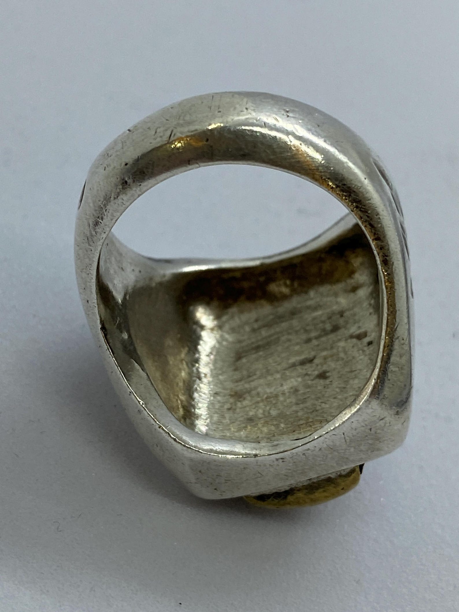 Vintage Persian King Shah Reza Pahlavi 900 Sterling Silver Mens Ring 28 ...