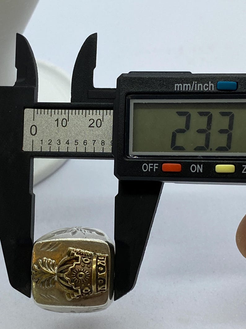 Vintage Persian King Shah Reza Pahlavi 900 Sterling Silver Mens Ring 28 ...