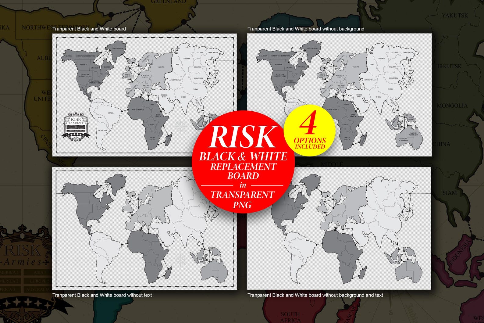 Risk Board Printable SVG JPG PNG | Make Your Own Risk Board | Risk ...