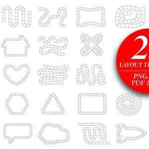 DIY Game Board Template | Blank Board | Personalise Adult Game Board ...