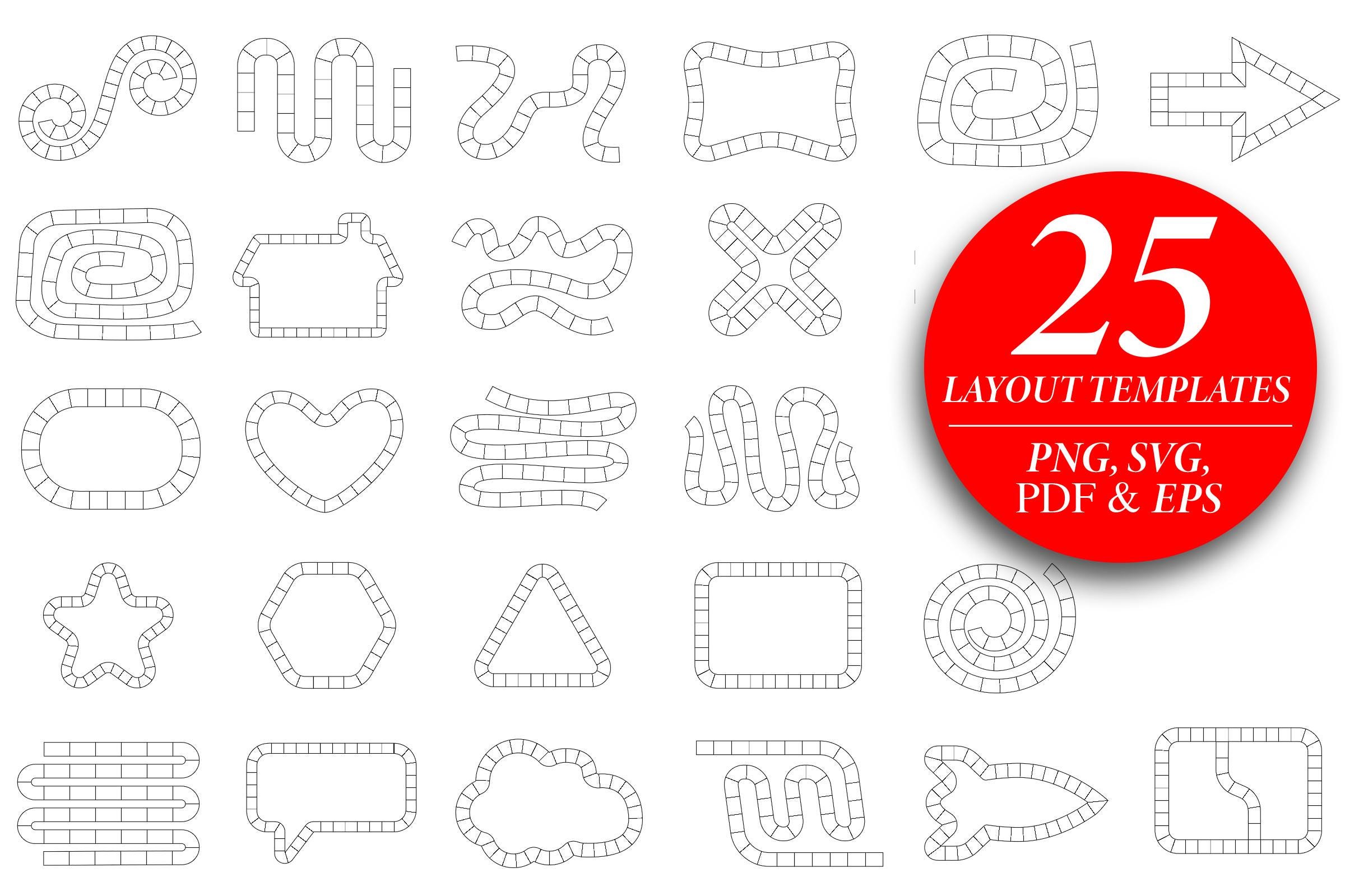 DIY Game Board Template | Blank Board | Personalise Adult Game Board ...