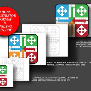 Ludo Printable Svg Pdf Eps Jpg Png Adobe Illustrator Download ...