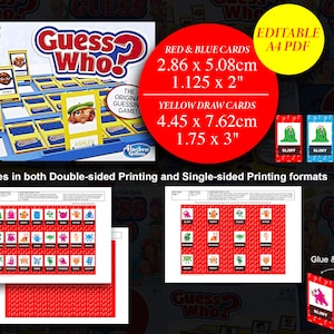 Editable Guess Who Template | Make Your Own Custom Printable Game Board ...
