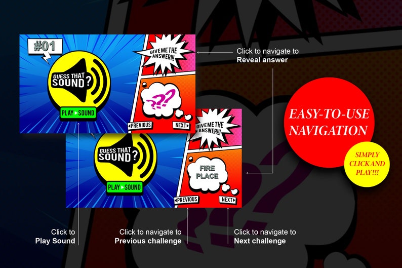 Guess That Sound Powerpoint Game Sound Quiz Sound Game Kids Party Game ...