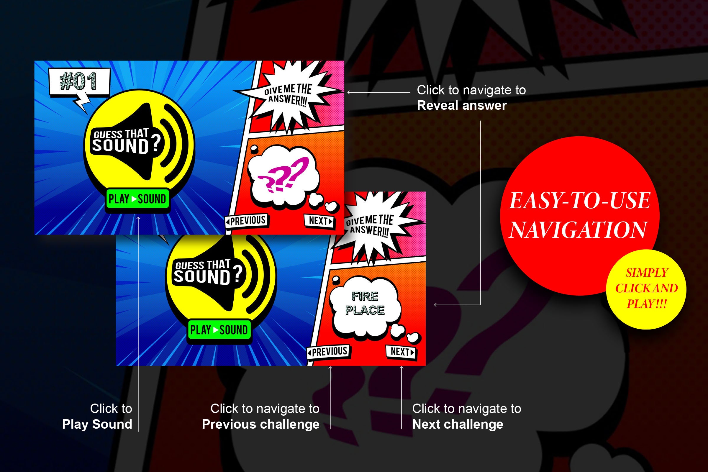 Guess That Sound Powerpoint Game Sound Quiz Sound Game Kids Party Game ...