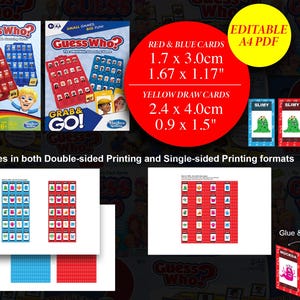 Editable Guess Who Template | Make Your Own Custom Printable Game Board ...