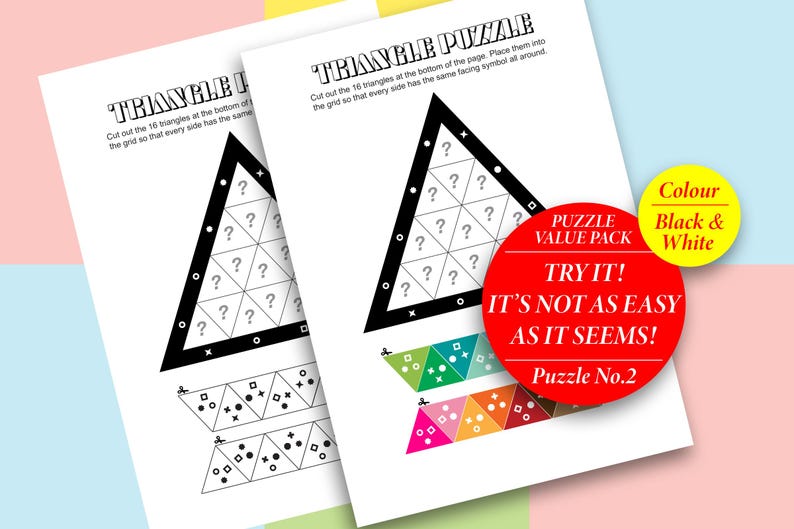 Math Puzzle, Printable Games, Montessori Activity, Puzzle, Brain Teaser ...
