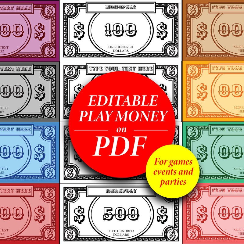 Printable Money Bank - Etsy