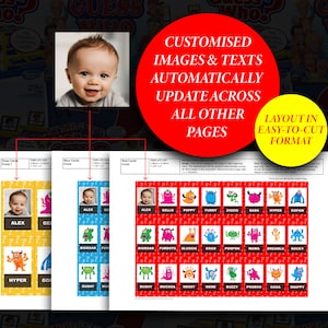 Personalise Guess Who Template Editable | Make Your Own Custom ...