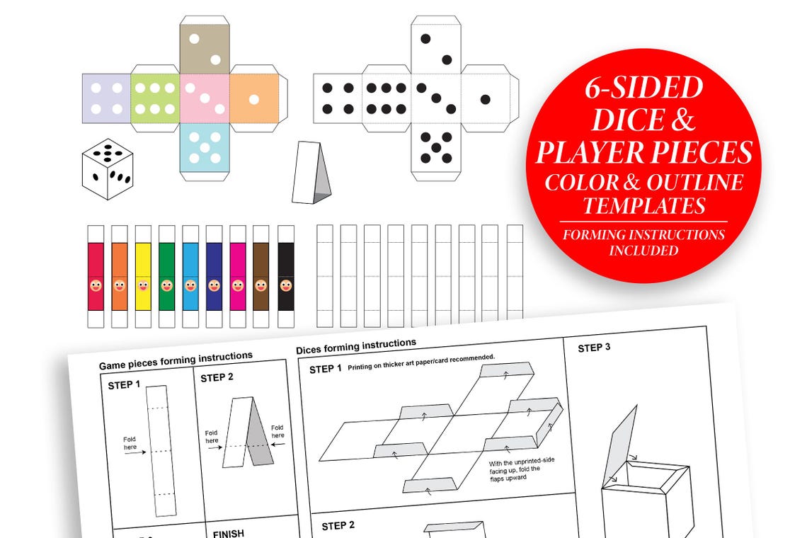 DIY Game Board Template | Blank Board | Personalise Adult Game Board | Custom Kids Board Game ...