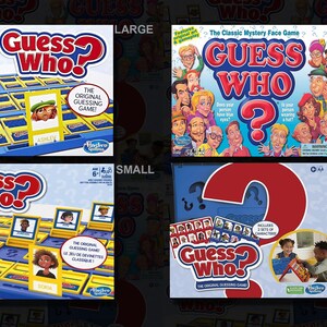 Editable Guess Who Template Make Your Own Custom Printable Game Board ...