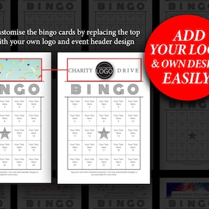 Editable Bingo Card Templates: Customizable PDF for Events (A4 Portrait ...