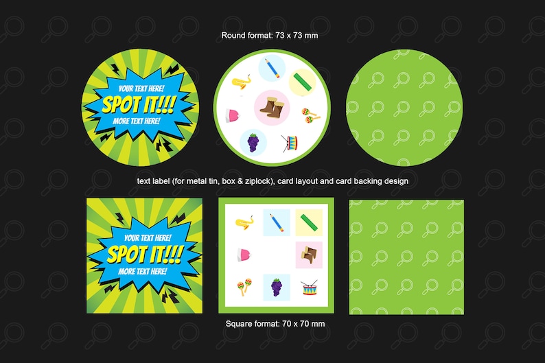 Spot It or Dobble Customise Game | Personalise Matching Activity | Seek ...