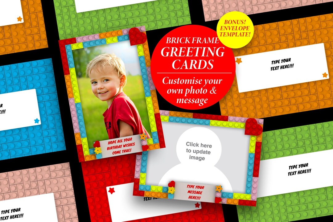 Building Blocks, Birthday Card, Birthday Card for Him, Greeting Cards ...