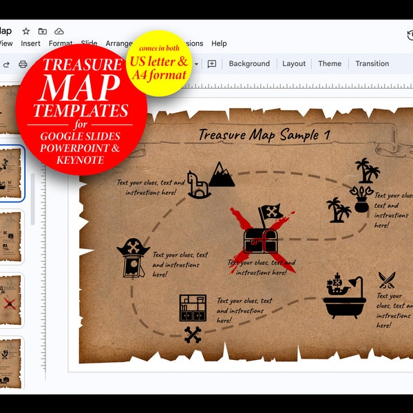Treasure Map - Etsy