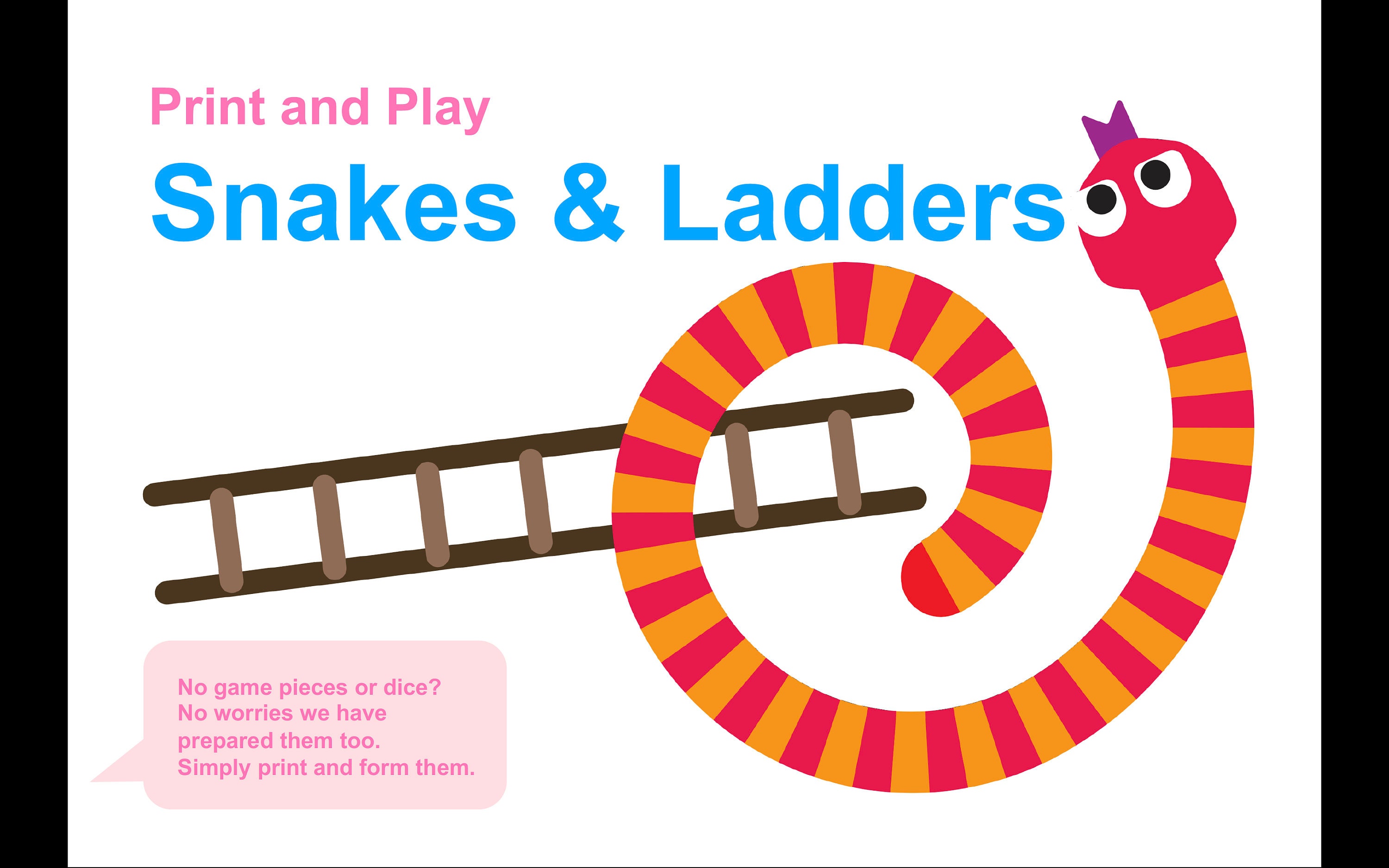 Printable Chutes And Ladders Game Pieces
