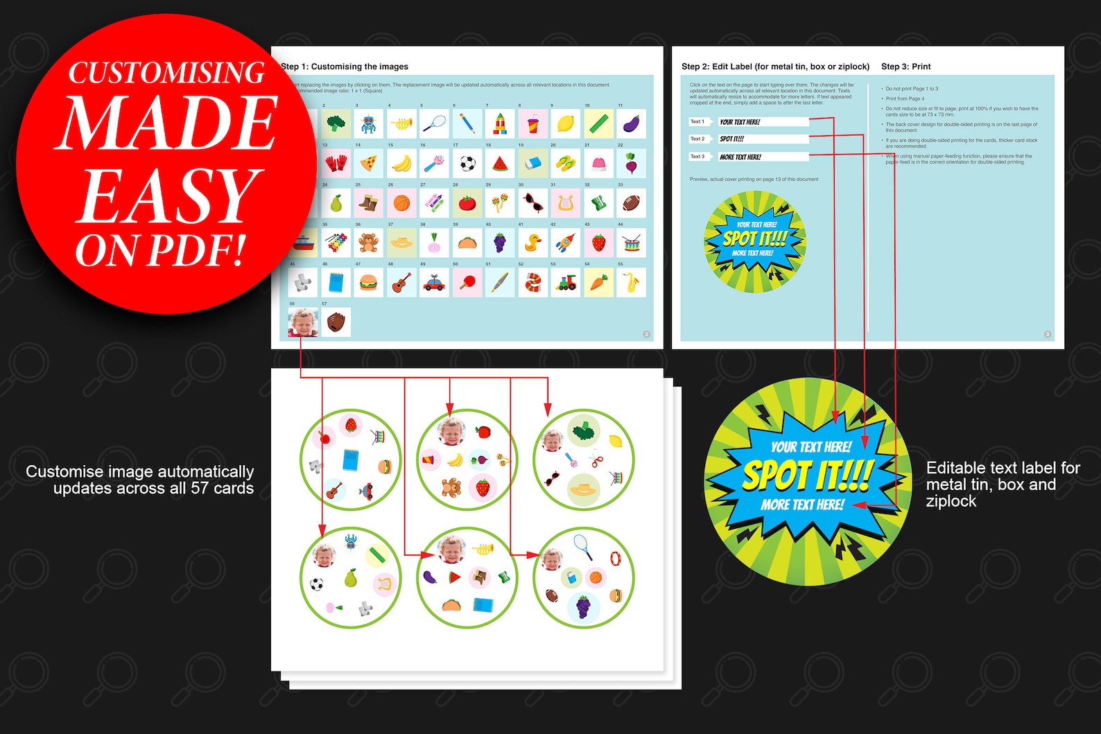 Spot It or Dobble Customise Game | Personalise Matching Activity | Seek ...