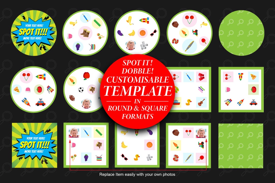 Spot It or Dobble Customise Game | Personalise Matching Activity | Seek ...