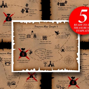 Wild West Treasure Hunt Map: DIY Kids Birthday Party Game (digital ...