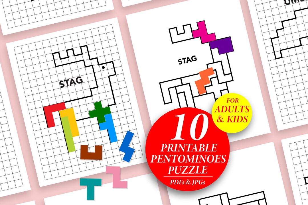 Math Puzzle | Kids Pentominoes Puzzle | Math Challenges | Animal Shapes ...