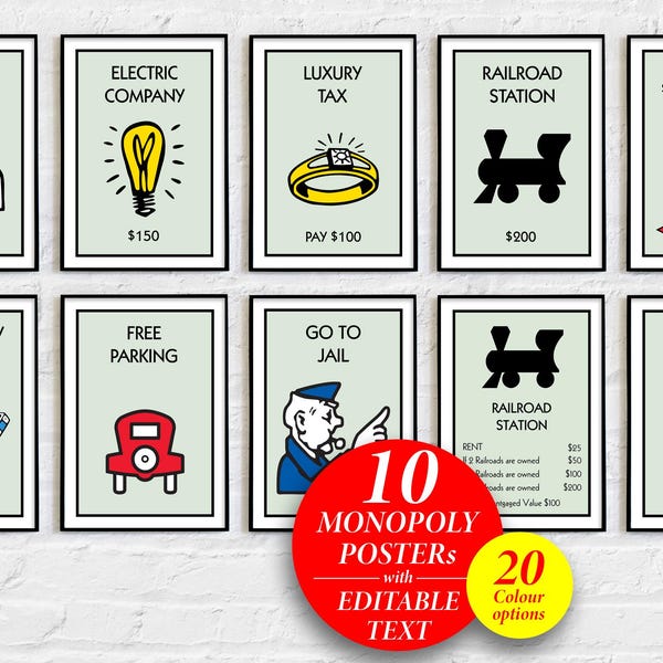 Monopoly Board Design - Etsy
