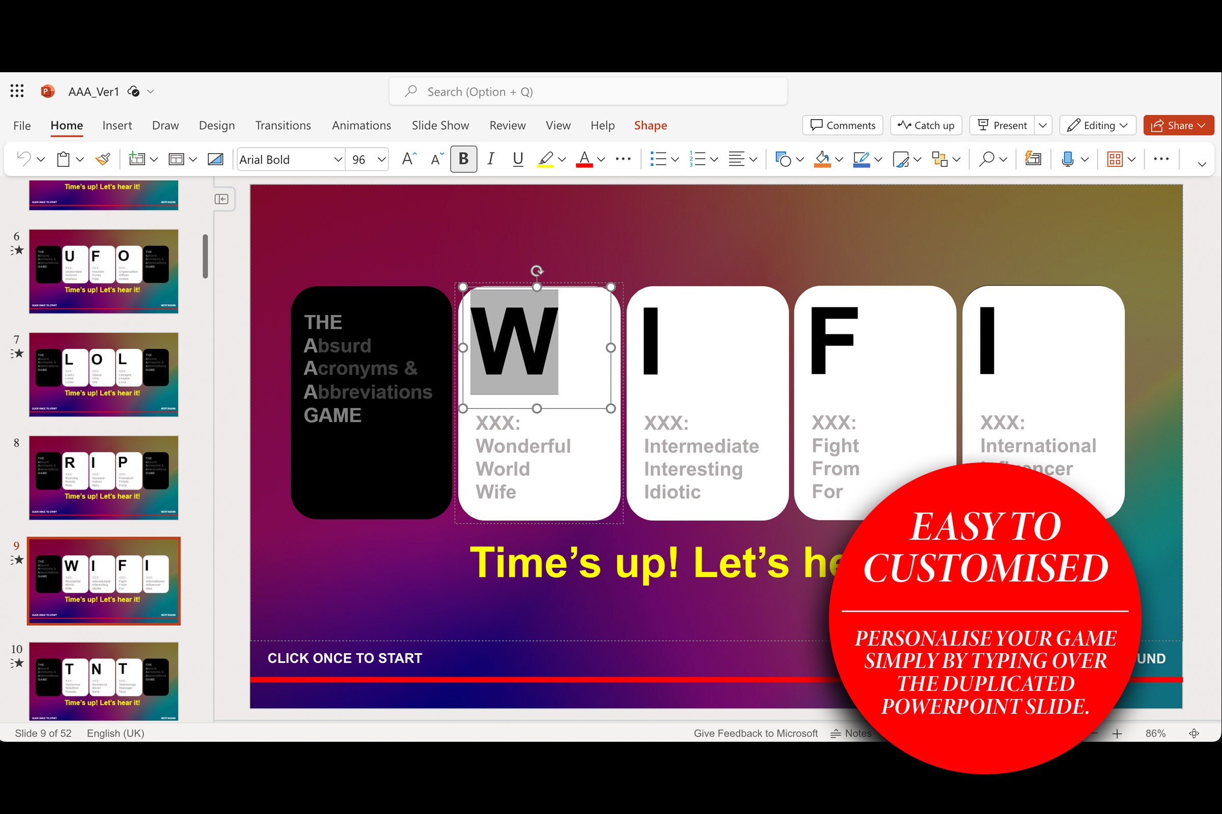 Acronyms Abbreviations Game Powerpoint Acronyms Quiz Word Lettering ...