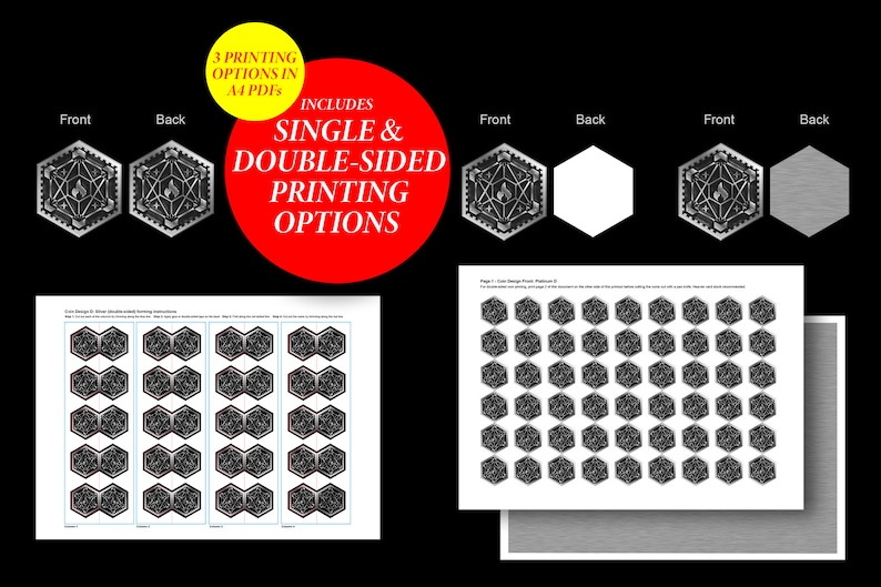 DND Coin Printable Digital Download Game Tokens Money PDF Pathfinder ...