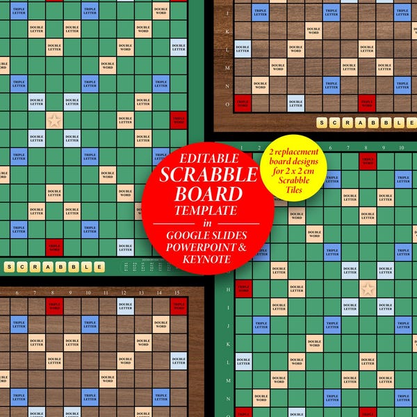 Scrabble Template - Etsy UK