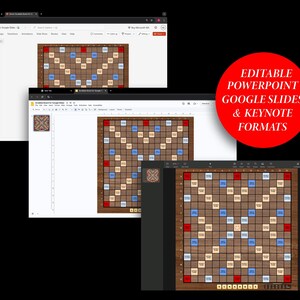 Scrabble Board Replacement | Personalise Scrabble Template | Customise ...