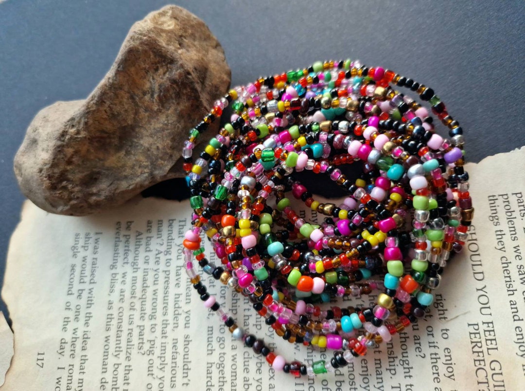 Colourful Miyuki Seed Bead Glass Bracelets Set of 5 Bracelets Seed Bead ...