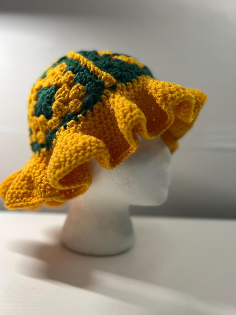 Crochet Granny Square Bucket Hat | Women Fashion | Summer Vibes - Etsy