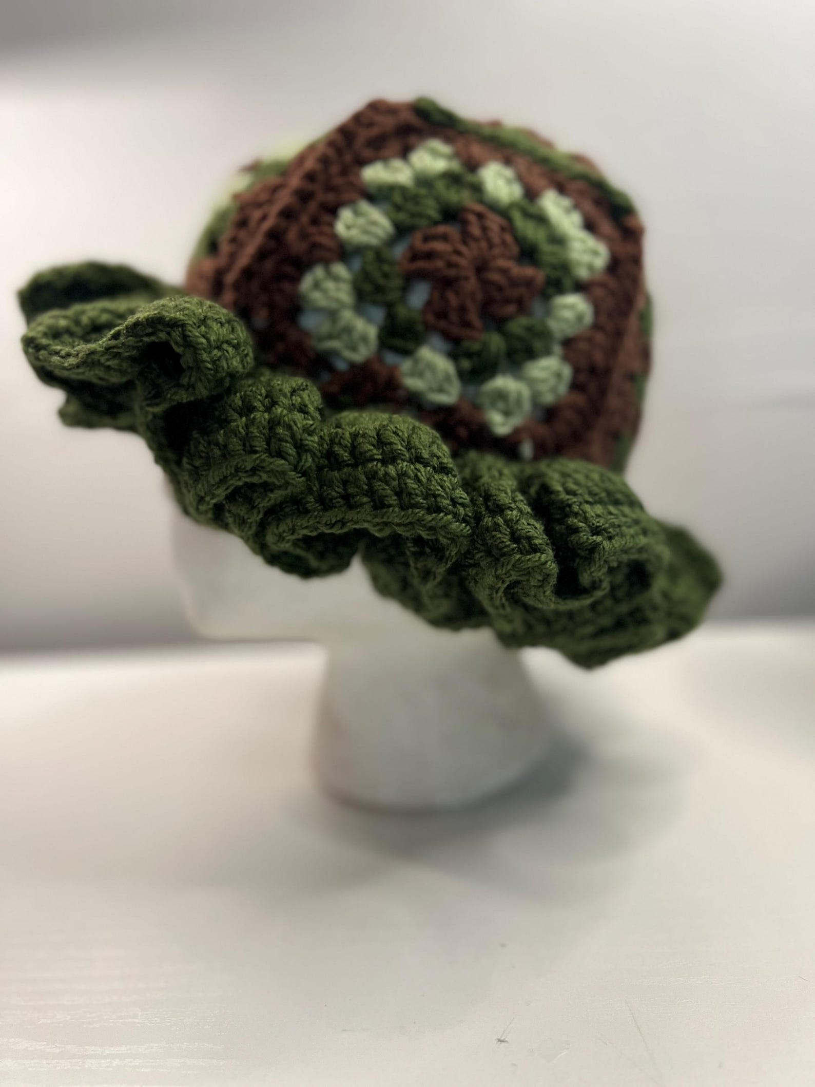 Granny Square Ruffle Bucket Hat - Etsy