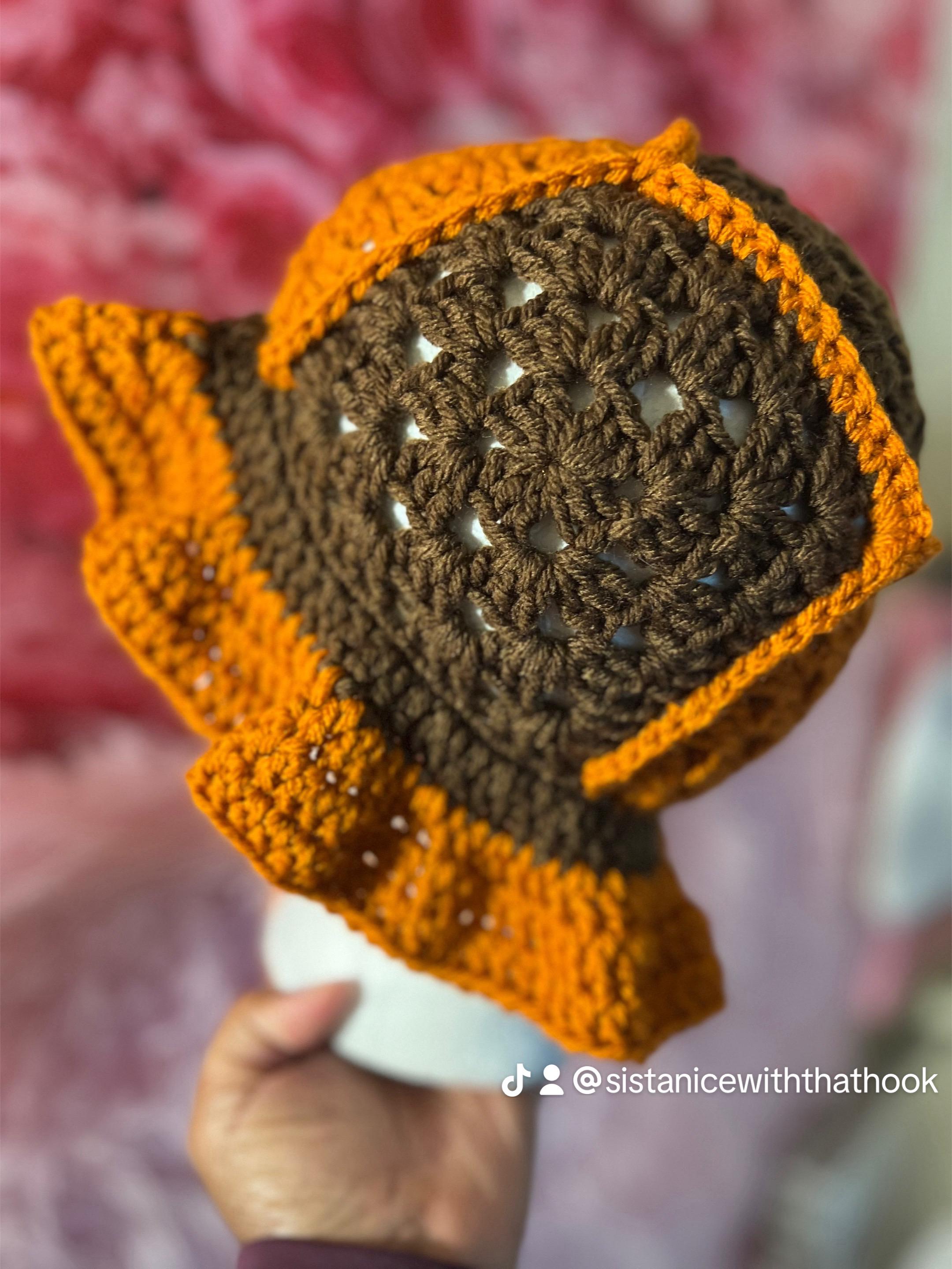 Granny Square Ruffle Bucket Hat - Etsy