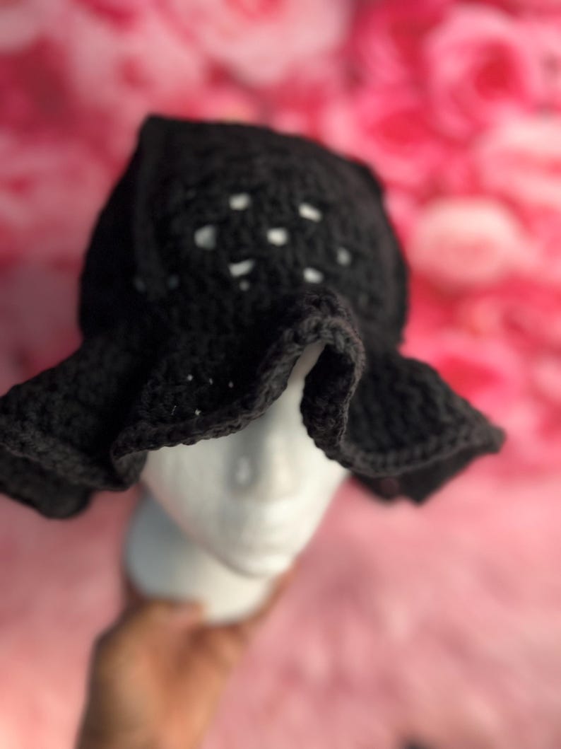 Granny Square Ruffle Bucket Hat - Etsy