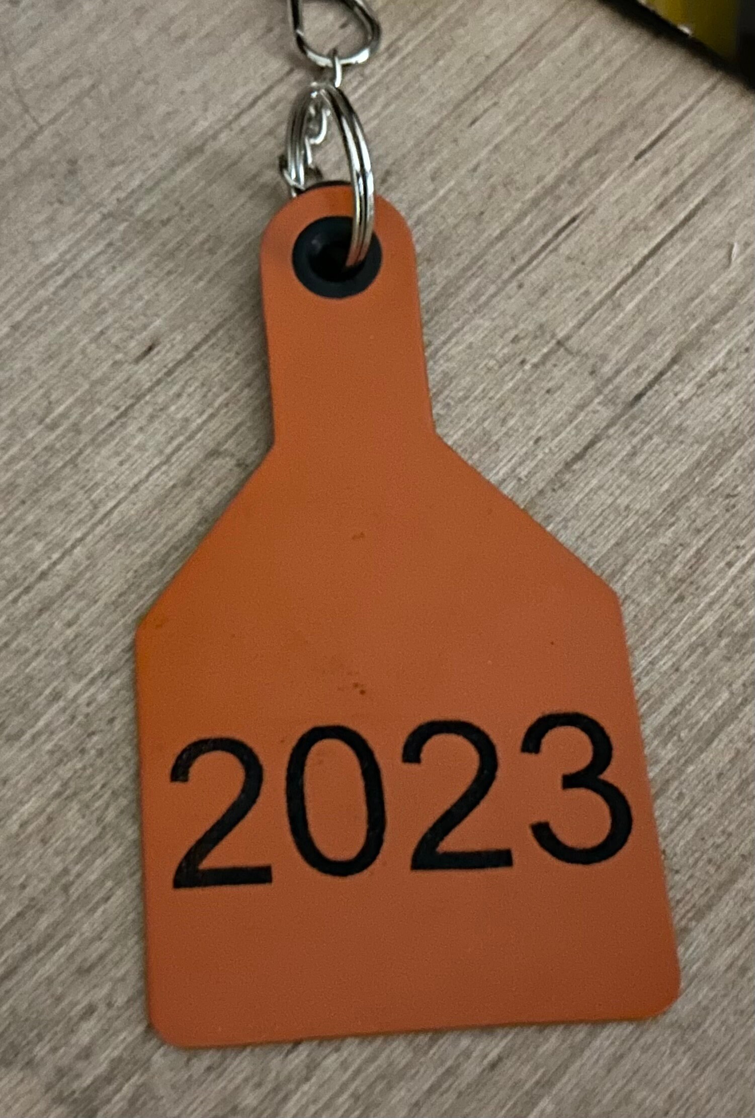 Laser Engraved Ear Tag Keychains. - Etsy