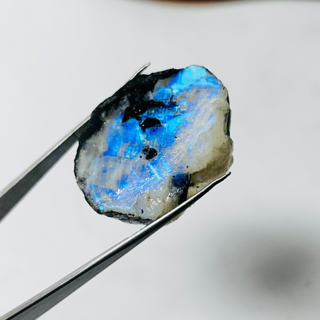 59.60 Carat 25x31 MM Moonstone Raw Moonstone Moonstone Rough Blue ...